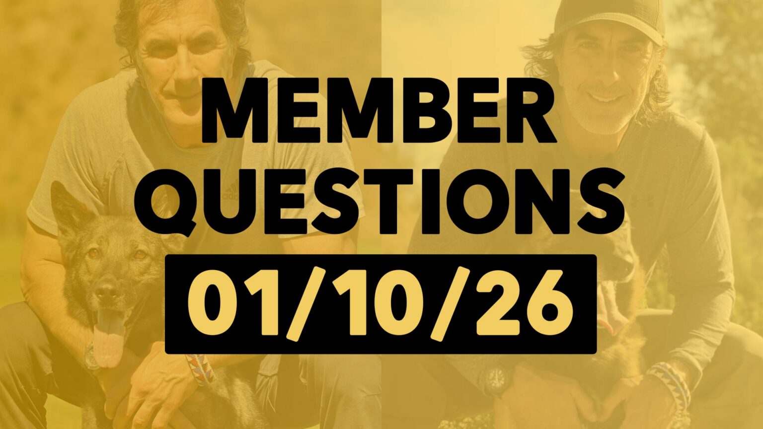 Member Questions 1-10-26 - Robert Cabral